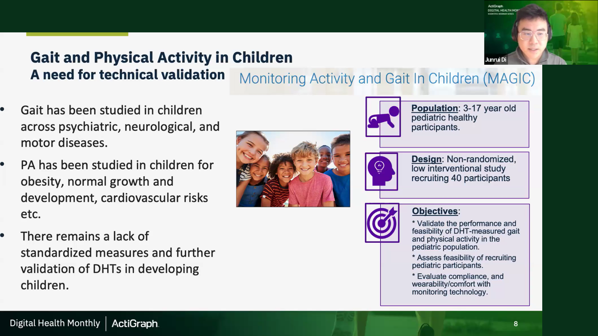 Measuring Activity and Gait in Children with DHTs