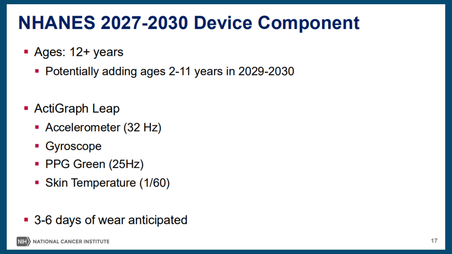 ActiGraph Chosen to Support Wearable Data Collection for NHANES 2027 Cohort